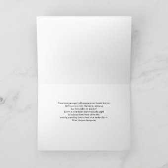 Sympathy for Loss of Baby or Child, Hosta Blooms Card | Zazzle