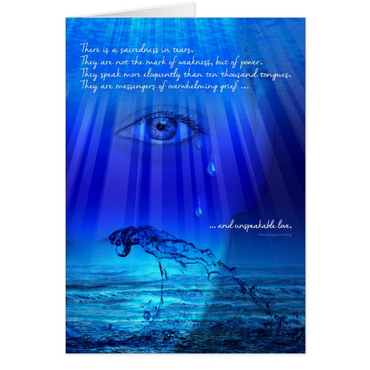 Sympathy For Survivors of a Suicide Power of Tears | Zazzle.com