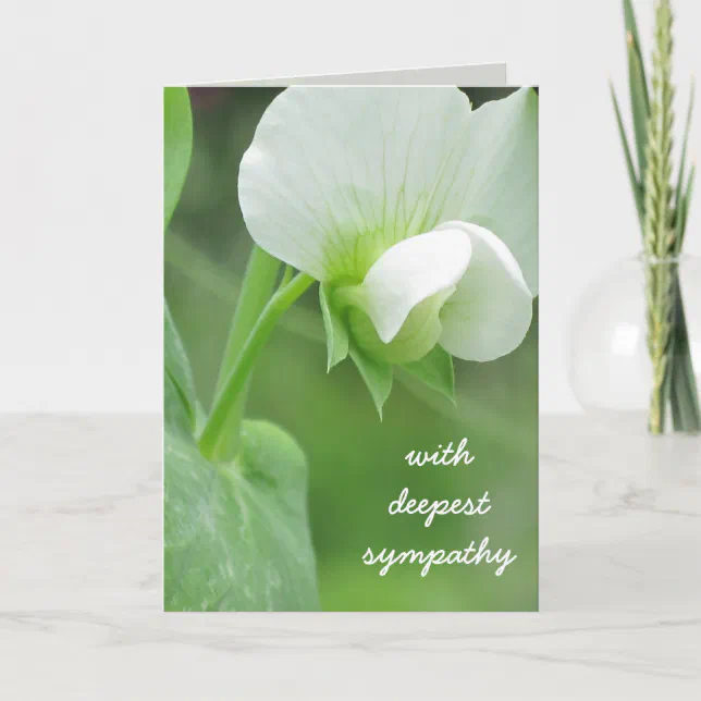 Sympathy Greeting Card customizable template | Zazzle