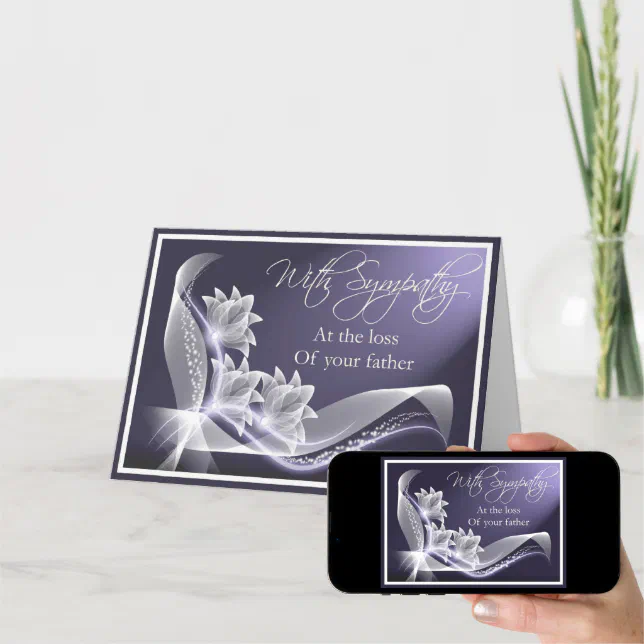 Sympathy - Loss of Father Card | Zazzle