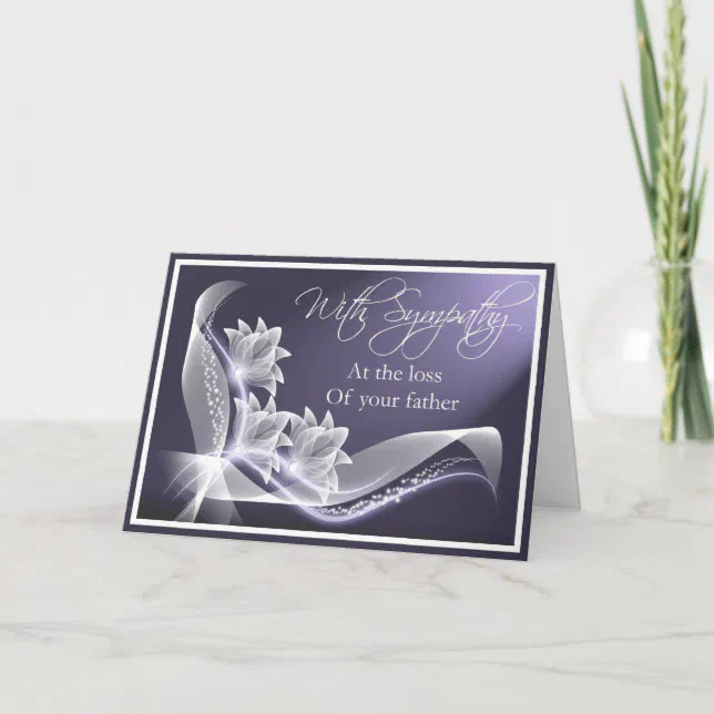 Sympathy - Loss of Father Card | Zazzle