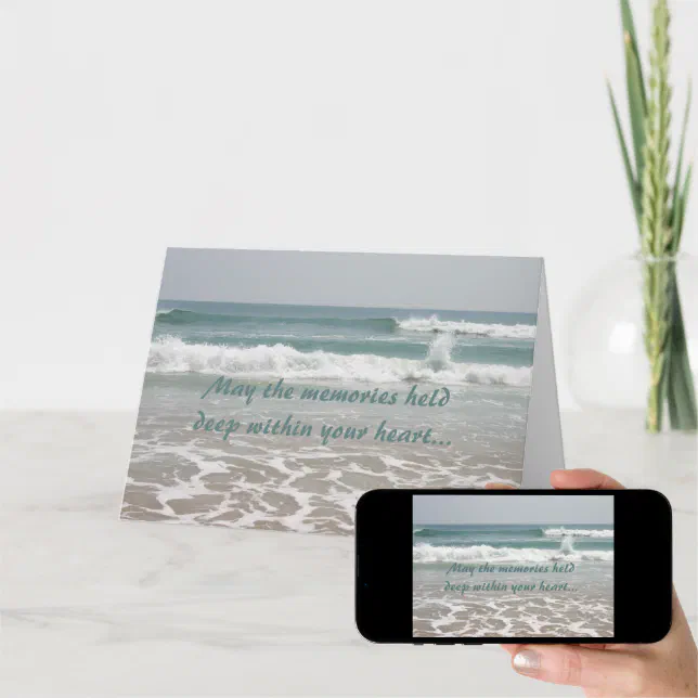 Sympathy Ocean Beauty Card | Zazzle