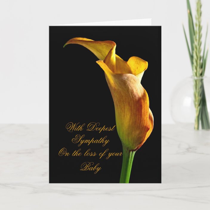 Sympathy on loss of baby card | Zazzle.com