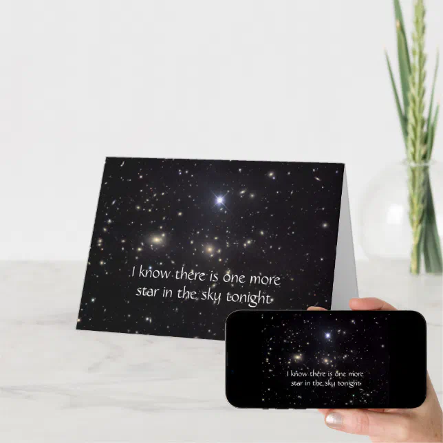 Sympathy Star In The Sky Card | Zazzle