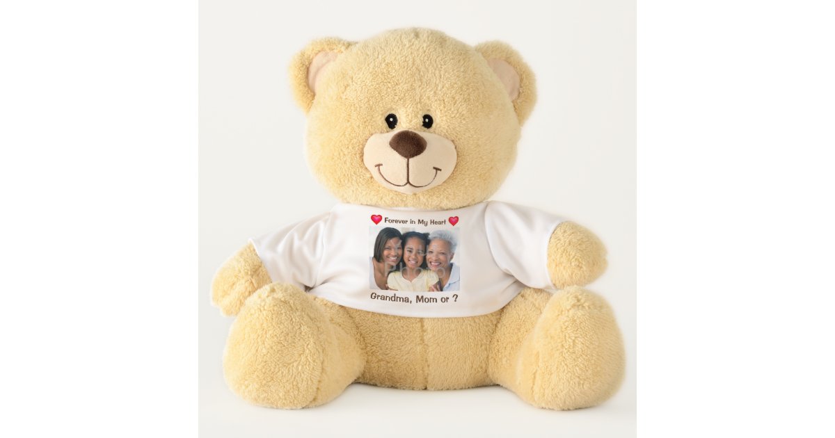 Sympathy Teddy Bear for Child, Two Photos and Text | Zazzle