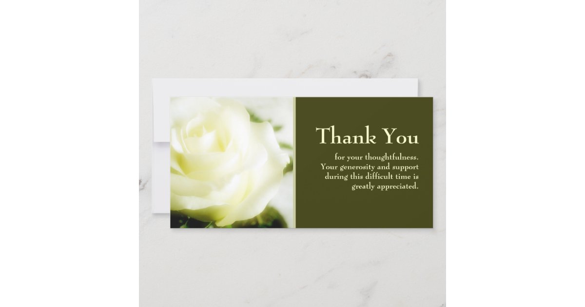 Sympathy Thank You | Zazzle