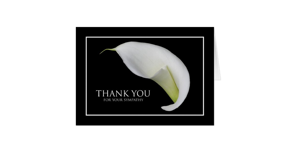 Sympathy Thank You Card Zazzle sympathy-thank-you-card-zazzle