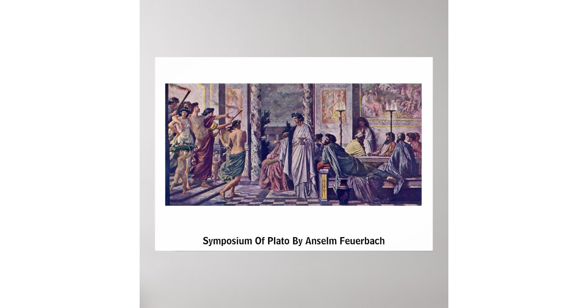 Symposium Of Plato By Anselm Feuerbach Poster | Zazzle