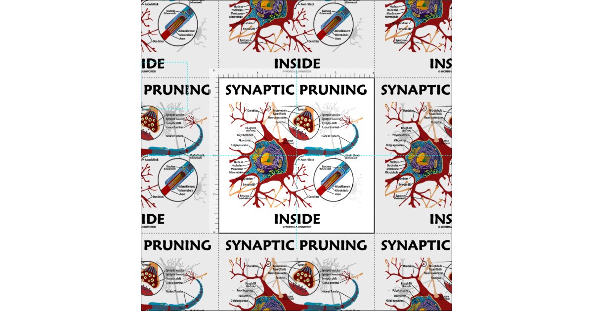 Synaptic Pruning Inside Neuron Synapse Neurology Fabric | Zazzle