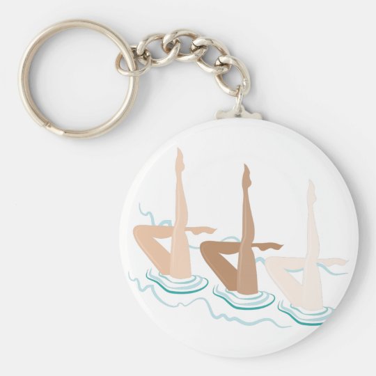 Synchronized Swimming Keychain | Zazzle.com
