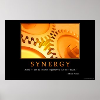 Synergy Poster | Zazzle