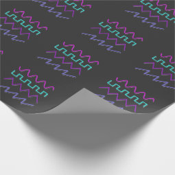 Synthesizer Waveform Synth Rave Analog Music Wrapping Paper | Zazzle