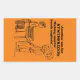 Synthesizer Zombie Explode Rectangular Sticker | Zazzle