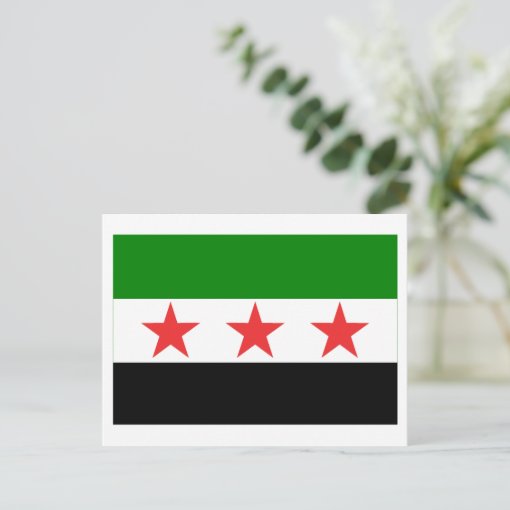 Syria Flag (1932-1958 and 1961-1963) Postcard | Zazzle