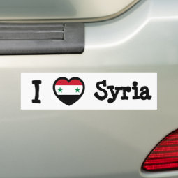 Syria Flag Bumper Sticker | Zazzle