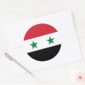 Syria Flag Classic Round Sticker | Zazzle