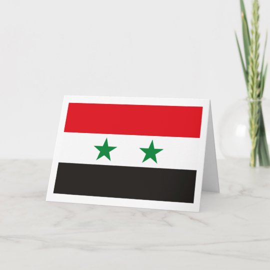 Syria Flag Greeting Card | Zazzle.com