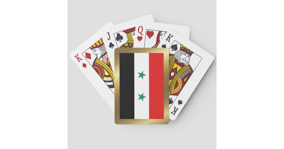 Syria Flag Playing Cards | Zazzle