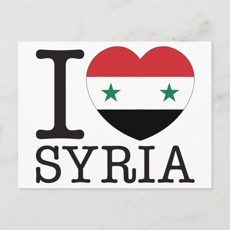 Syria Love v2 Postcard | Zazzle
