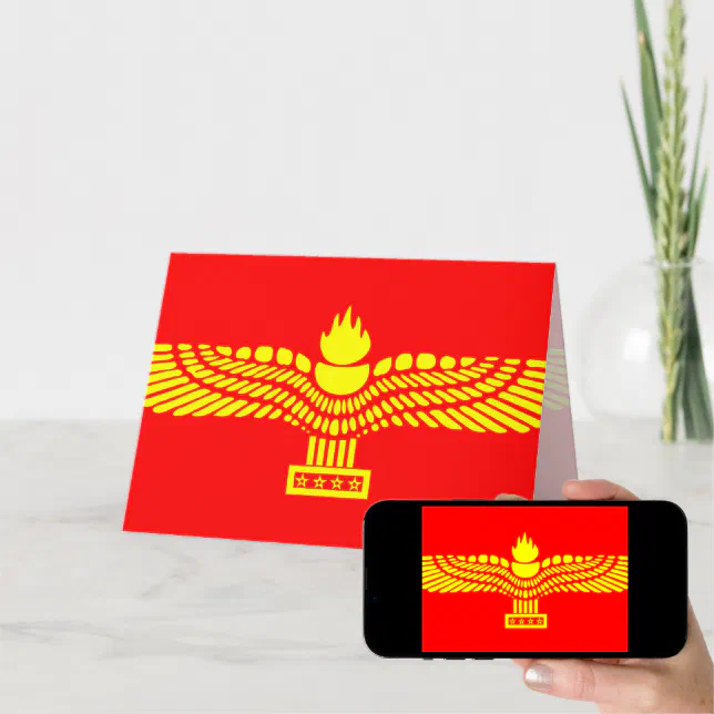 Syriac Aramaic People, Syria flag Card | Zazzle