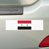 Syrian Arab Republic Flag - Flag of Syria Bumper Sticker | Zazzle