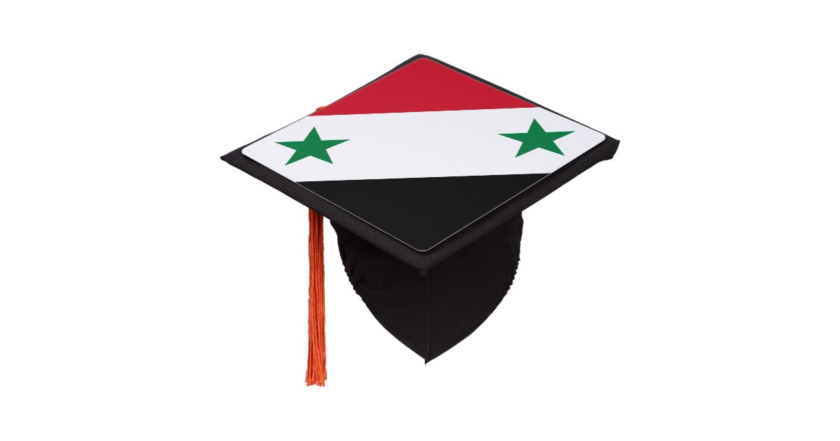 Syrian flag graduation cap topper | Zazzle