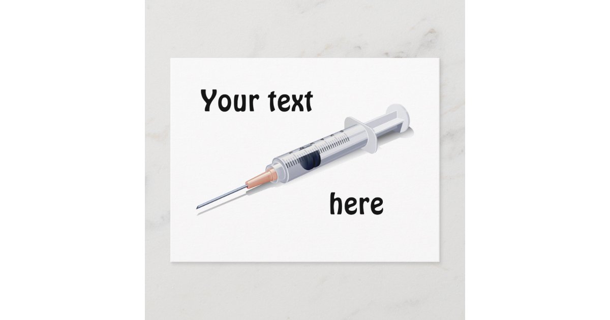 Syringe - card | Zazzle