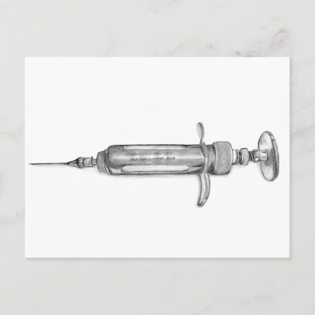 Syringe Postcard | Zazzle