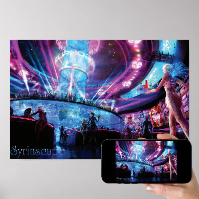 Syrinscape Cyberpunk Disco Poster | Zazzle