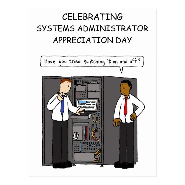 Systems Administrator Appreciation Day - July Postcard | Zazzle.com