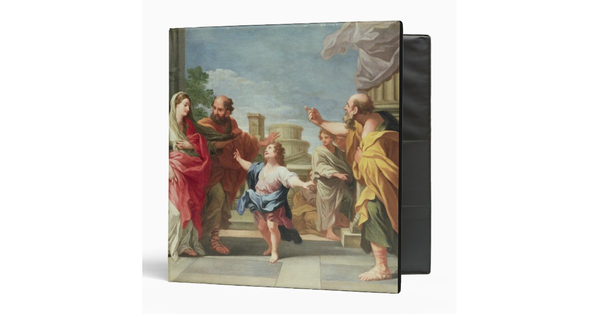 T32126 Christ Preaching in the Temple 3 Ring Binder | Zazzle