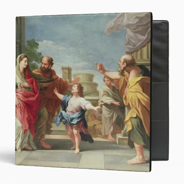 T32126 Christ Preaching in the Temple 3 Ring Binder | Zazzle