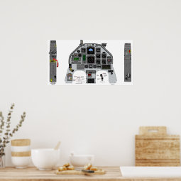 t6 cockpit poster | Zazzle