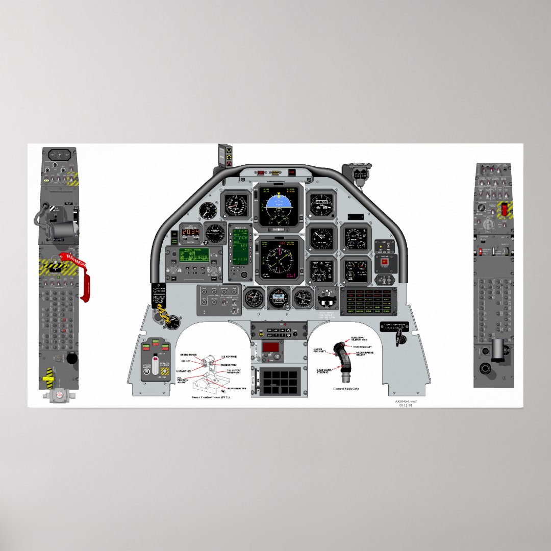 t6 cockpit poster | Zazzle