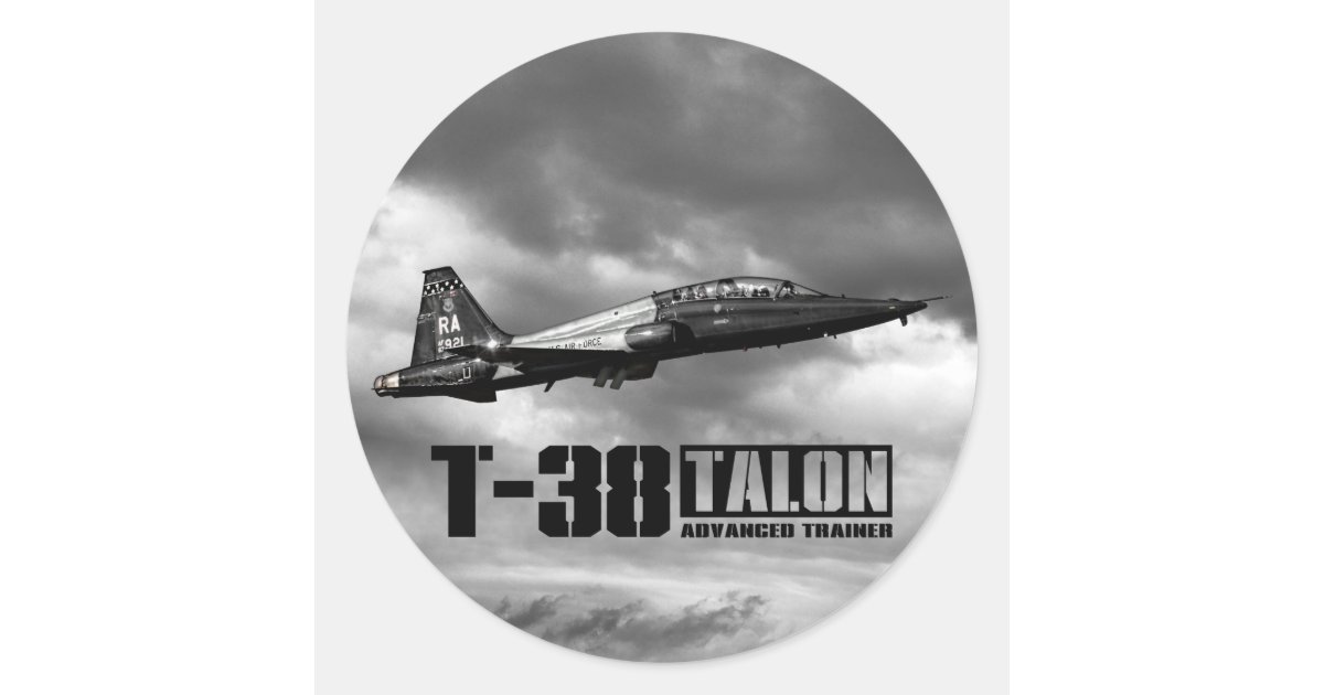T-38 Talon Classic Round Sticker | Zazzle