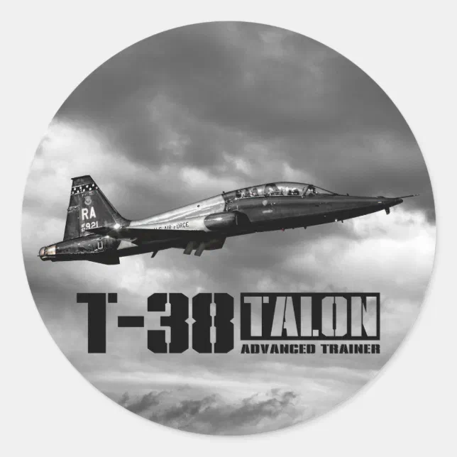 T-38 Talon Classic Round Sticker | Zazzle