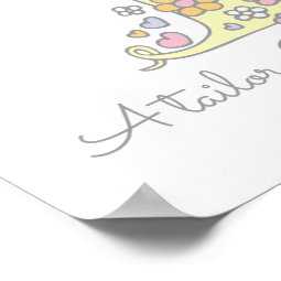 T for Taylah monogram letter art name meaning Poster | Zazzle