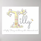 A monogram art Abigail girls name meaning poster | Zazzle.com