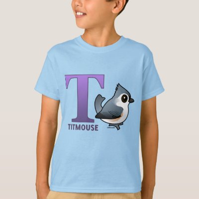 Tufted Titmouse Coloring Page by Birdorable