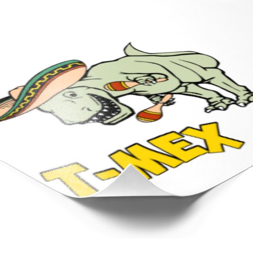T-Mex T-Rex Mexican Tyrannosaurus Dinosaur Photo Print | Zazzle