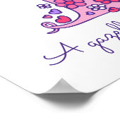 T monogram art Tabitha girls name meaning poster | Zazzle