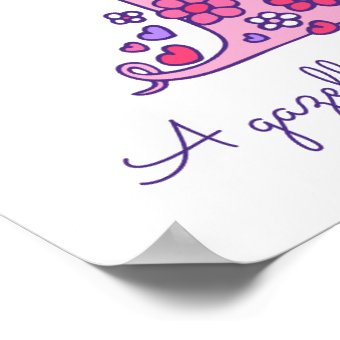 T monogram art Tabitha girls name meaning poster | Zazzle