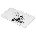 T-Rex (Black and White) License Plate | Zazzle