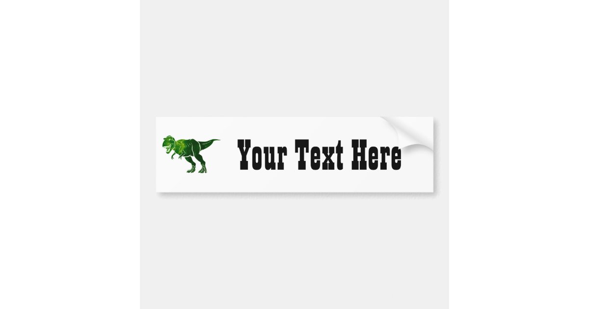T-Rex Bumper Sticker | Zazzle