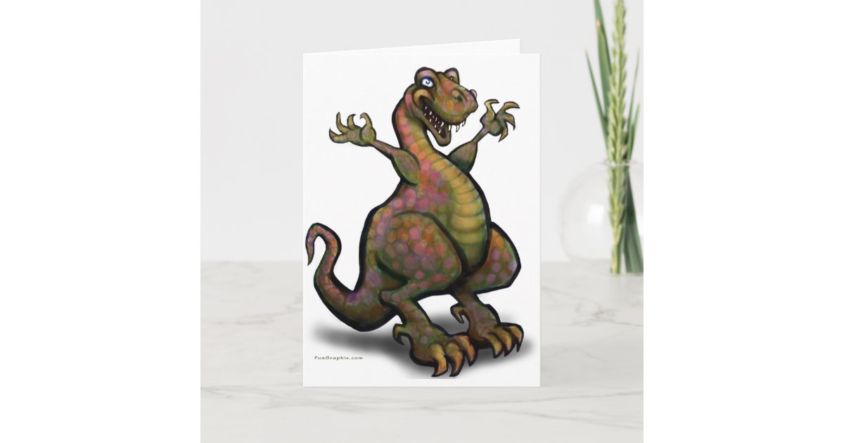 T-Rex Card | Zazzle