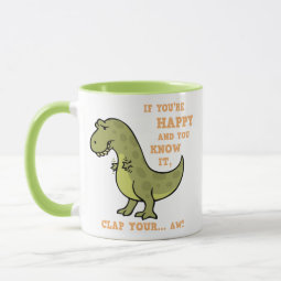 T-Rex Clap II Mug | Zazzle
