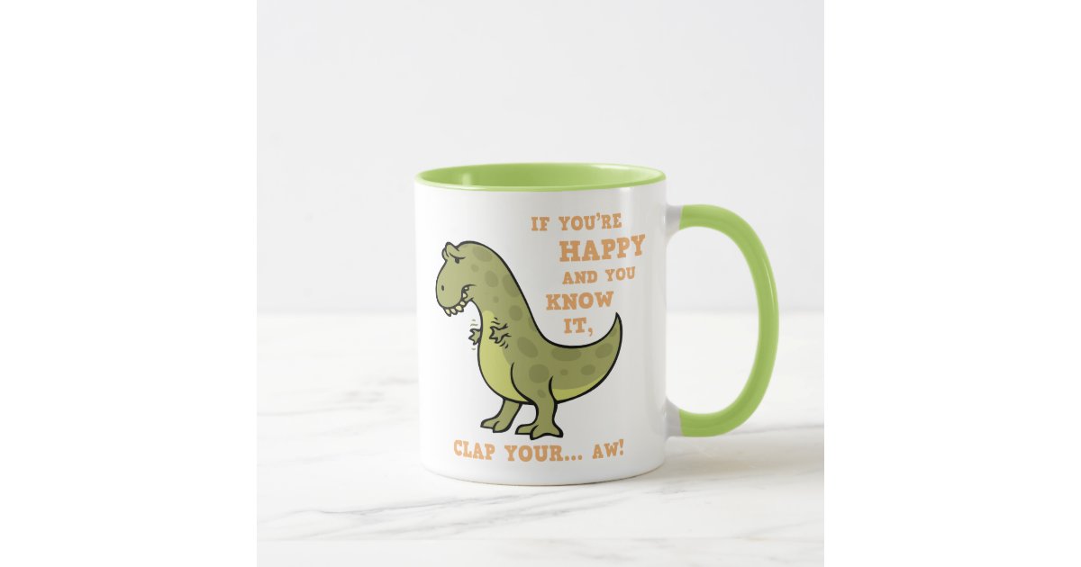T-Rex Clap II Mug | Zazzle