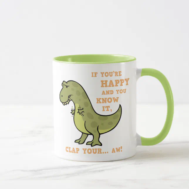 T-Rex Clap II Mug | Zazzle