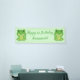 T-Rex Dinosaur Birthday Party Green Banner | Zazzle
