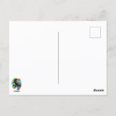 T-Rex Dinosaur Jurassic Reptile on Paint Stains Postcard | Zazzle